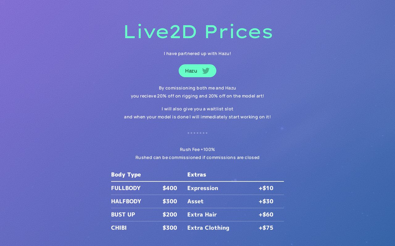 Live2D Price
